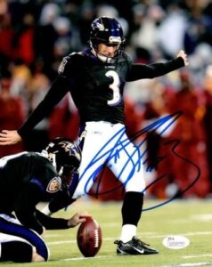 matt stover autographed signed 8x10 photo baltimore ravens jsa coa