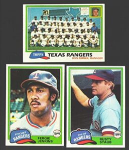 1981 topps – texas rangers team set