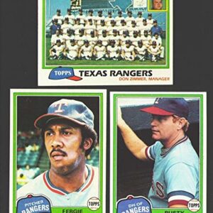 1981 TOPPS - TEXAS RANGERS Team Set