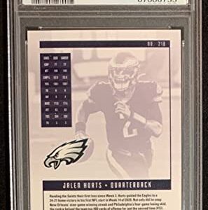 Jalen Hurts 2020 Panini Chronicles Luminance Football Rookie Card RC #210 Graded PSA 10