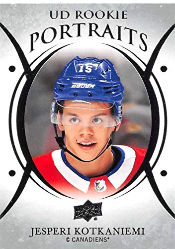 2018-19 Upper Deck Portraits Hockey #P-98 Jesperi Kotkaniemi Montreal Canadiens Official NHL Trading Card from UD