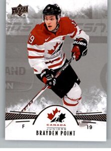 2016-17 upper deck team canada juniors hockey #39 brayden point