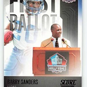 2022 Score First Ballot #5 Barry Sanders NM-MT Detroit Lions Football NFL