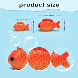 Yookeer Small Resin Red Goldfish Mini Goldfish Figurines Resin Red Fish Toy Set Sea Animals Toys Fairy Garden Accessories Miniature for Home Decor DIY Crafts Miniature Garden Accessories(36 Pieces)