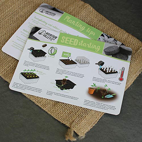 Salad & Vegetable Garden Seed Starter Kit | Deluxe | 12 Non-GMO Varieties | Gardening Starter Kit | Seeds: Cucumber, Sweet Pepper, Tomato, Chives, Lettuce, Carrot & More