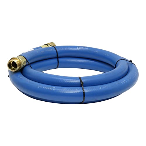 Underhill ShortyPro UltraMax Commercial Garden Water Hose 20 ft, Lightweight, Heavy-Duty, Flexible, Kink Free, Industrial, All Weather, 1200 psi, H75-S20, 3/4" x 20', Blue