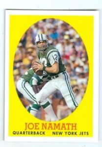 joe namath football card (new york jets hall of famer) 2007 topps #17