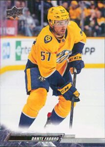 2022-23 upper deck #101 dante fabbro nashville predators series 1 nhl hockey trading card