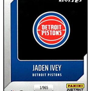 JADEN IVEY RC 2022-23 Panini Instant Spotlight Rookies /965#5 Pistons NM+-MT+ NBA Basketball