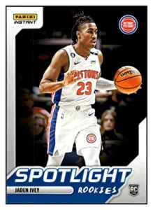 jaden ivey rc 2022-23 panini instant spotlight rookies /965#5 pistons nm+-mt+ nba basketball