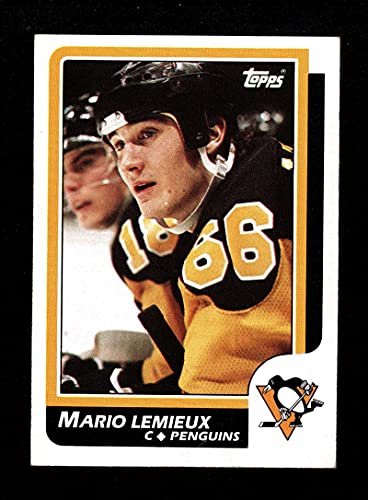 Hockey NHL 1986-87 Topps #122 Mario Lemieux NM Penguins