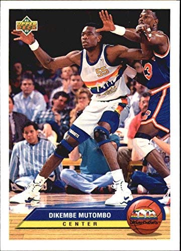 1992-93 Upper Deck McDonald's #P10 Dikembe Mutombo NBA Basketball Trading Card