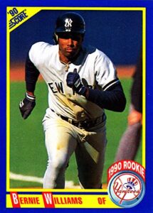 1990 score bernie williams rc rookie card yankees