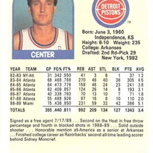 1989-90 NBA Hoops #317 Scott Hastings Detroit Pistons Inaugural Hoops Licensed Basketball Trading Card (Stock Photo. Near Mint or Better)