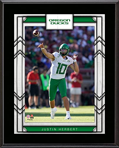 Justin Herbert Oregon Ducks 10.5" x 13" Sublimated Player Plaque - College Team Plaques and Collages