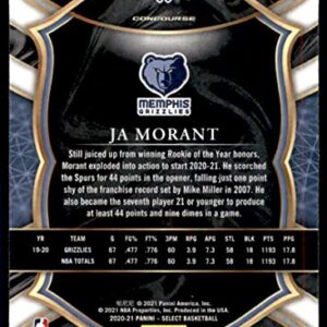 2020-21 Panini Select - [Base] - Retail Blue #60 - Concourse - Ja Morant