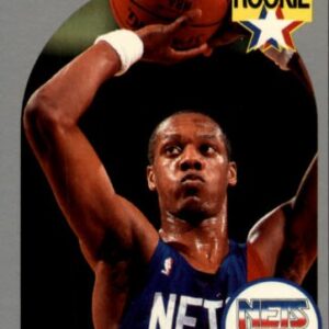 1990-91 Hoops #196 Derrick Gervin NBA Basketball Trading Card