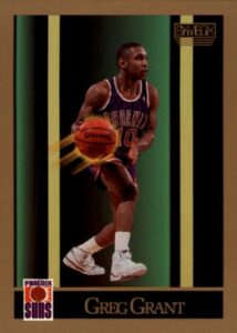 1990 skybox basketball rookie card (1990-91) #221 greg grant