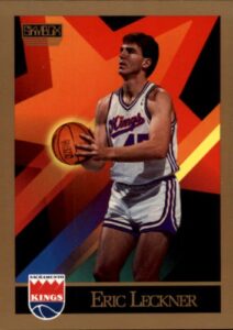 1990 skybox basketball card (1990-91) #410 eric leckner