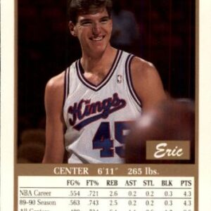 1990 SkyBox Basketball Card (1990-91) #410 Eric Leckner