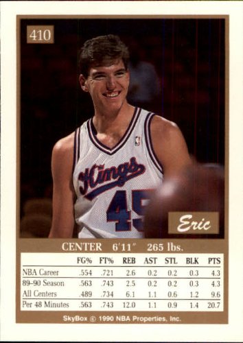 1990 SkyBox Basketball Card (1990-91) #410 Eric Leckner