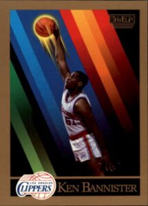 1990 skybox basketball card (1990-91) #390 ken bannister