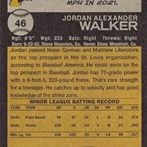 2022 Topps Heritage Minors #46 Jordan Walker