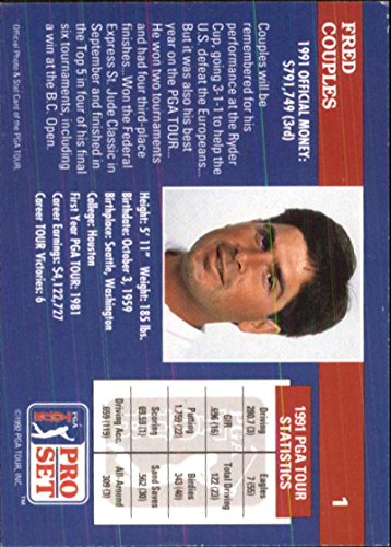 Golf PGA/LPGA 1992 Pro Set #1 Fred Couples #1 NM