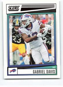 2022 score #261 gabriel davis buffalo bills nfl football trading card