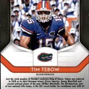 2019 Panini Prizm Draft Picks #91 Tim Tebow Florida Gators Football Card