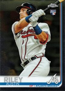 2019 topps chrome update baseball #37 austin riley rookie card