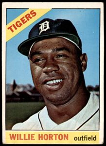 1966 topps # 20 willie horton detroit tigers (baseball card) dean’s cards 2 – good tigers