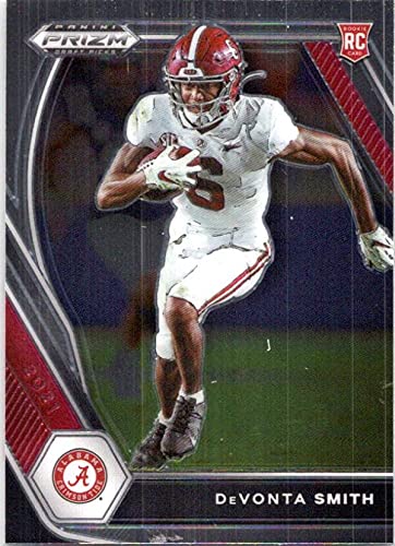 2021 Panini Prizm Draft Picks #101 DeVonta Smith Alabama Crimson Tide RC Rookie Card Official NCAA Football Trading Card in Raw (NM or Better) Condition