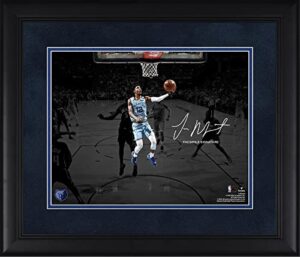 ja morant memphis grizzlies framed 11″ x 14″ spotlight photograph – facsimile signature – autographed nba art