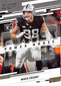 2022 panini prestige power house insert #ph-25 maxx crosby