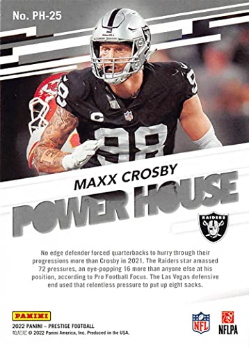 2022 Panini Prestige Power House Insert #PH-25 Maxx Crosby