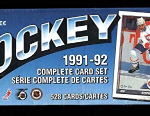 1991 1992 Topps O PEE CHEE Factory Sealed NHL Hockey Series Complete Mint 396 Card Set Featuring Stars and Hall of Famers Including Wayne Gretzky and Mario Lemieux plus Many Others