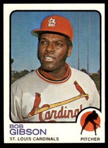 1973 topps # 190 bob gibson st. louis cardinals (baseball card) ex cardinals