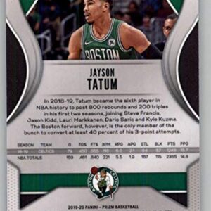 2019-20 Prizm NBA #39 Jayson Tatum Boston Celtics Official Panini Basketball Trading Card