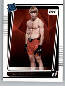 2022 donruss ufc #207 paddy pimblett rc rookie card sp short print lightweight rated rookies official mma trading card in raw (nm or better) condition