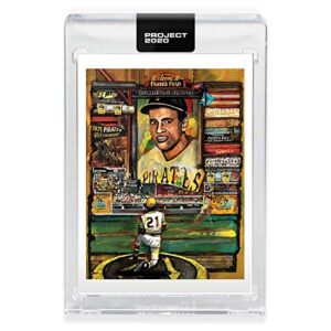 2020 topps project 2020 baseball #138 roberto clemente pittsburgh pirates artist andrew thiele 1955 topps online exclusive limited production