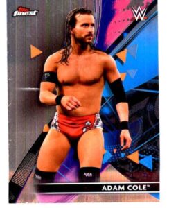 2021 topps finest wwe #76 adam cole wrestling trading card