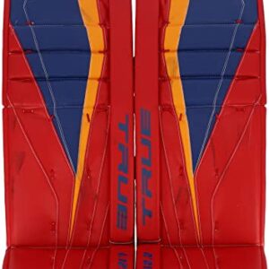 Jordan Binnington St. Louis Blues Game-Used Red Goalie Pads from the 2021 NHL Season - Other Game Used NHL Items