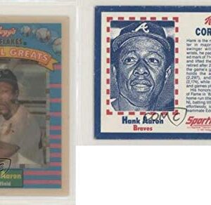 Hank Aaron 1991 Kellogg’s Corn Flakes Baseball Greats 3D Baseball Card #2