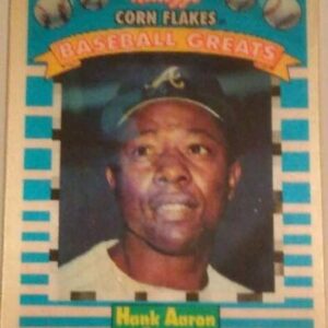 Hank Aaron 1991 Kellogg’s Corn Flakes Baseball Greats 3D Baseball Card #2