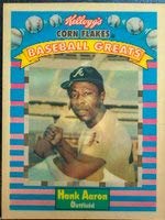 Hank Aaron 1991 Kellogg’s Corn Flakes Baseball Greats 3D Baseball Card #2