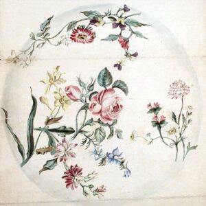 an original design for a porcelain plate