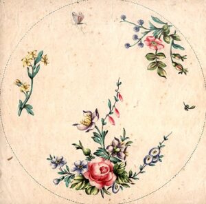 an original design for a porcelain plate