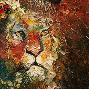 (SOLD) Kaitiaki ❤ - NEW FOR 2019 The pride guardian lion by internationally renown painter Andre Dluhos