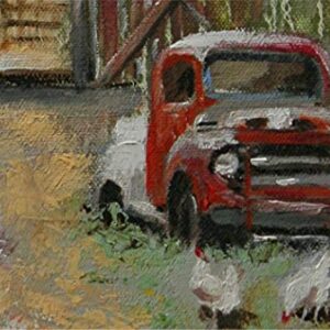 SOLD The Old Place, Rural Countryside America Barn By Internationally Renown Artist Yary Dluhos